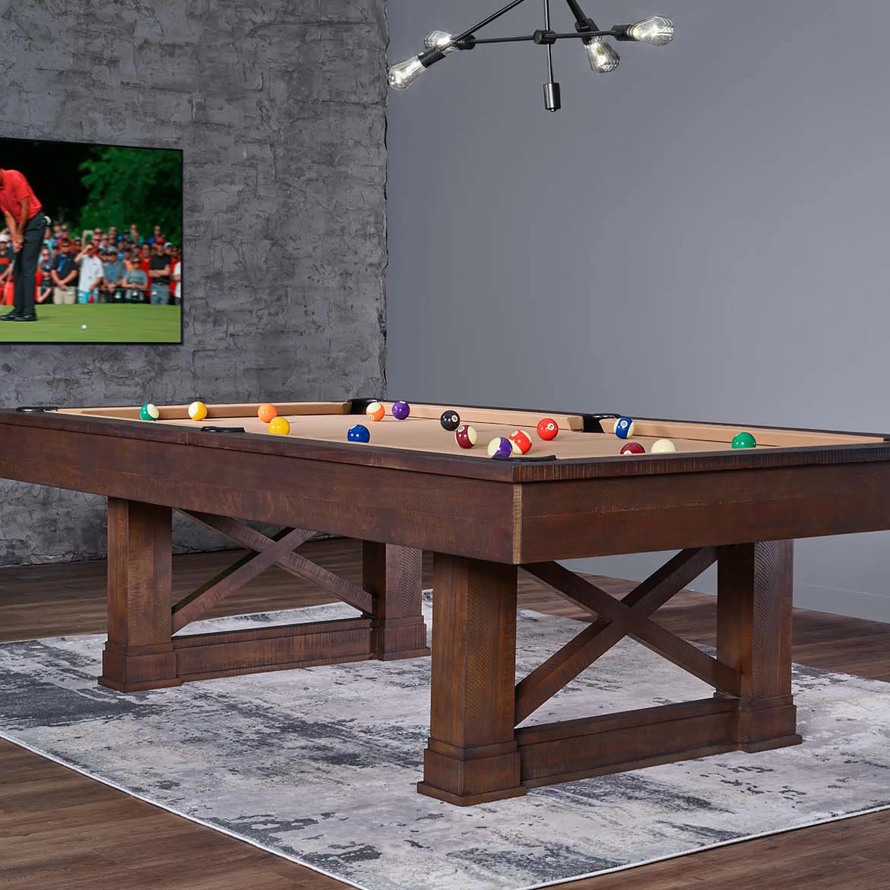 Farmhouse Pool Table (Cappuccino) – Valley Billiards
